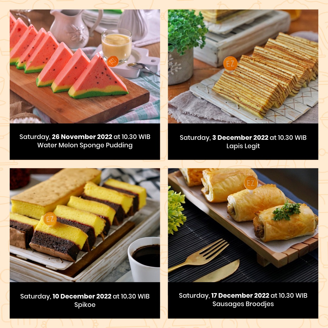 EZ COOKING BAKING :: Demo :: JBW Intermediate | Every Saturday - Toko ...